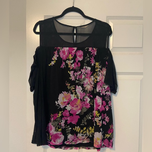 INC International Concepts | Tops | Inc Floral Top Cold Shoulder | Poshmark